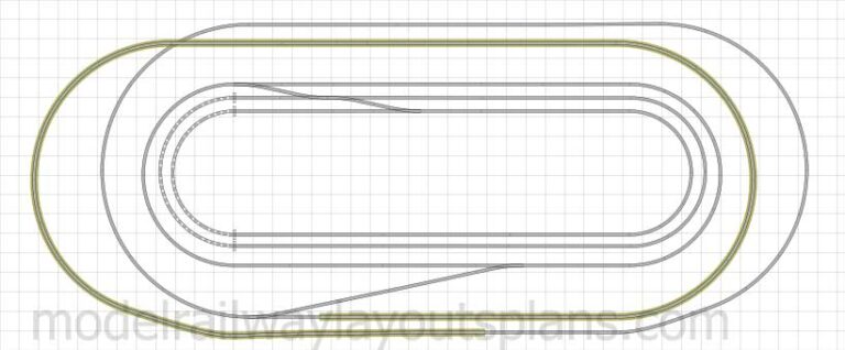 Large OO gauge scale track plan - Railroad layouts